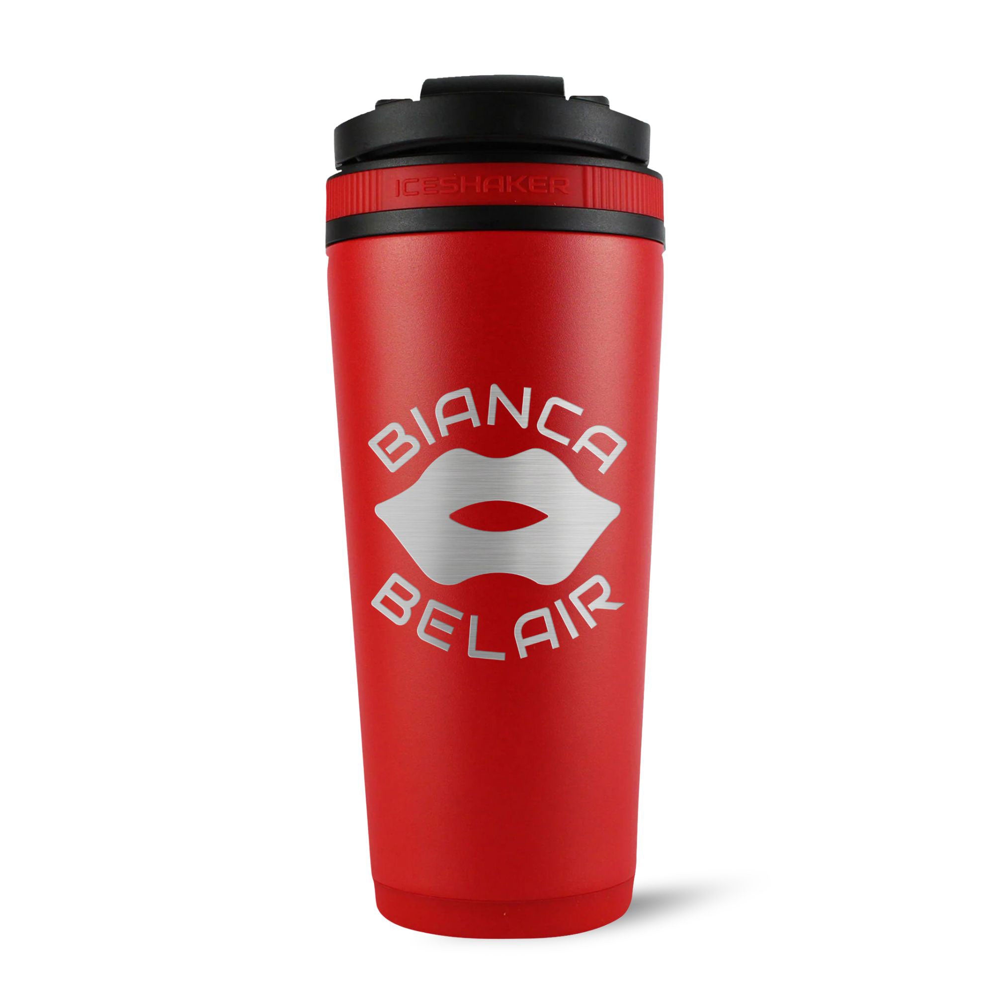 WWE Bianca Belair Red Ice Shaker Water Bottle | Ice Shaker