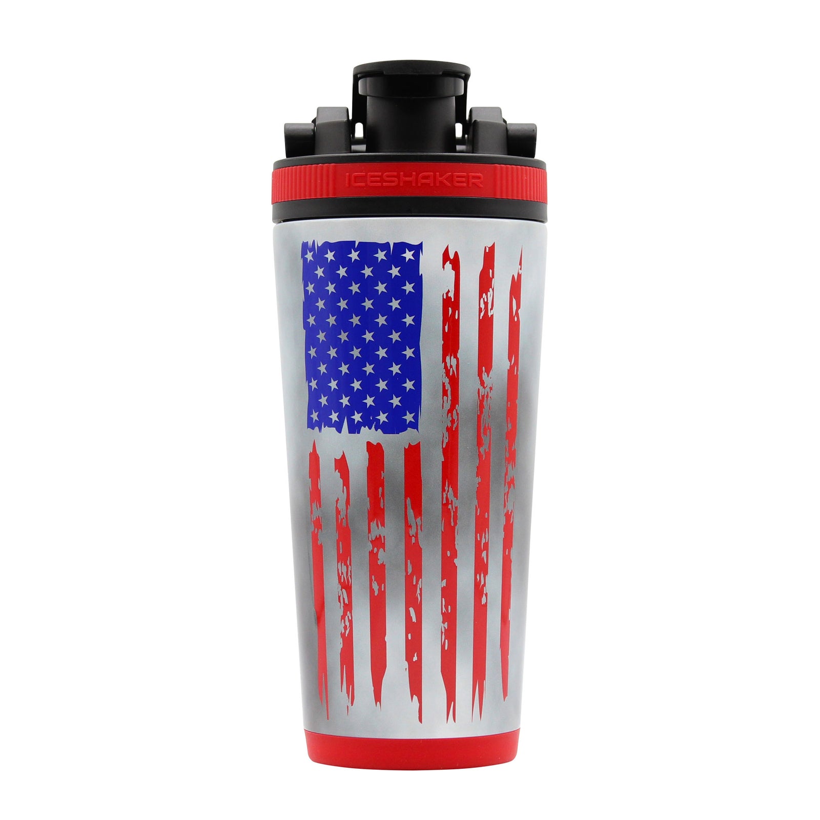 American Flag 26oz Protein Shaker Bottle | Ice Shaker