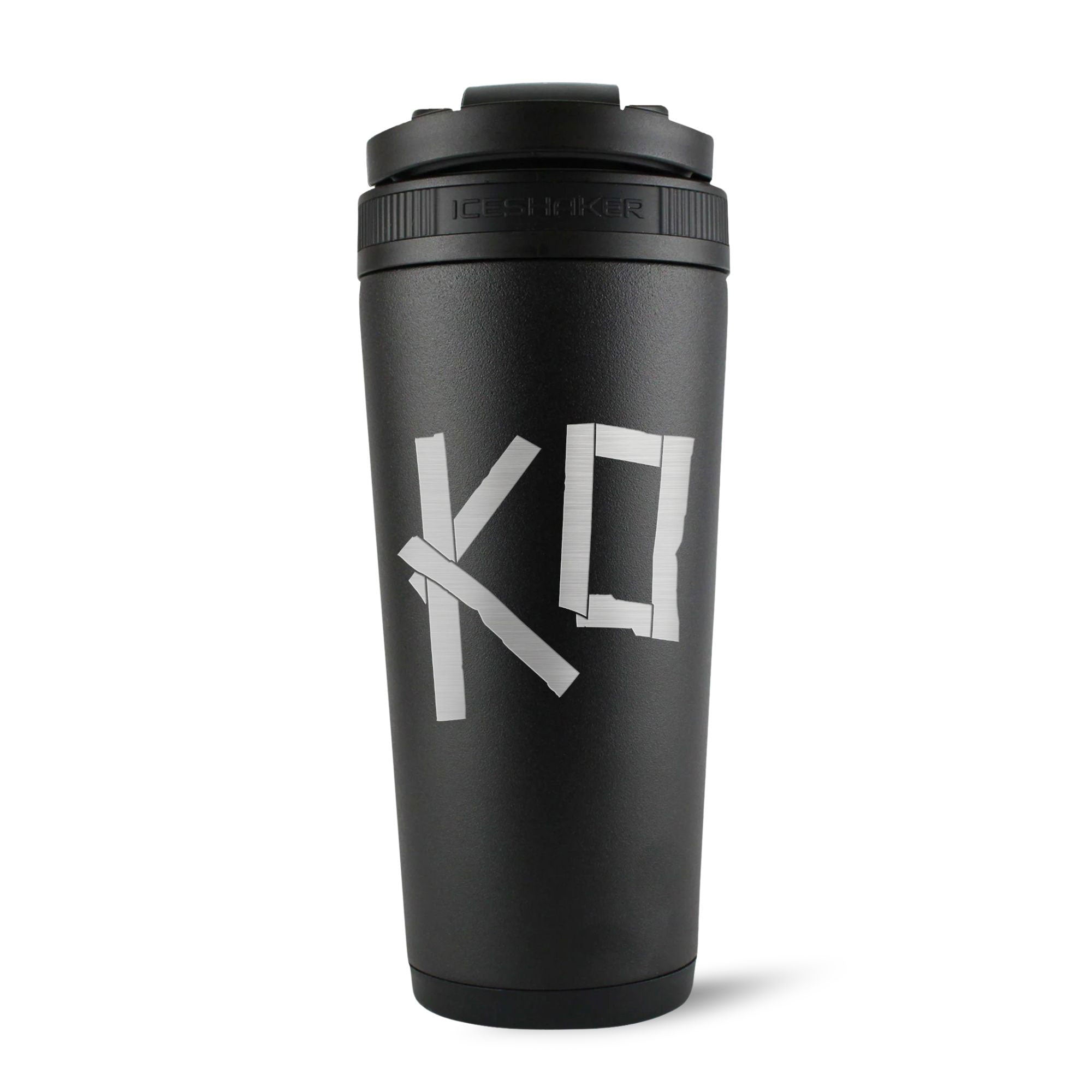 WWE Kevin Owens "KO" Black Ice Shaker Water Bottle | Ice Shaker