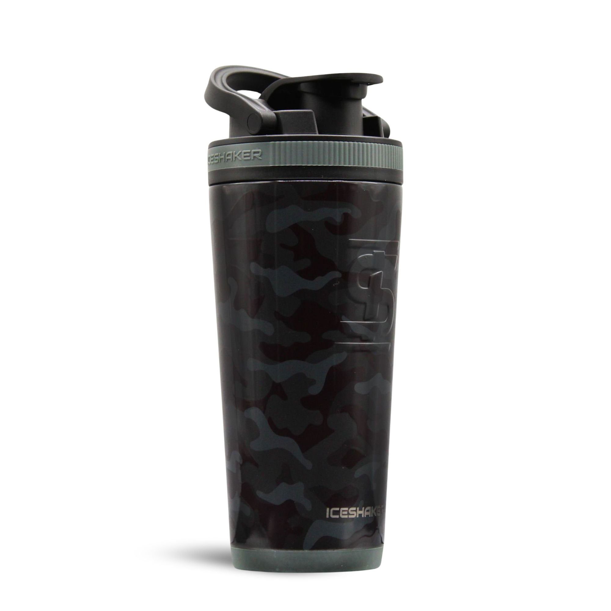 Black Camo 4D-Wrapped Shaker Bottles | Ice Shaker