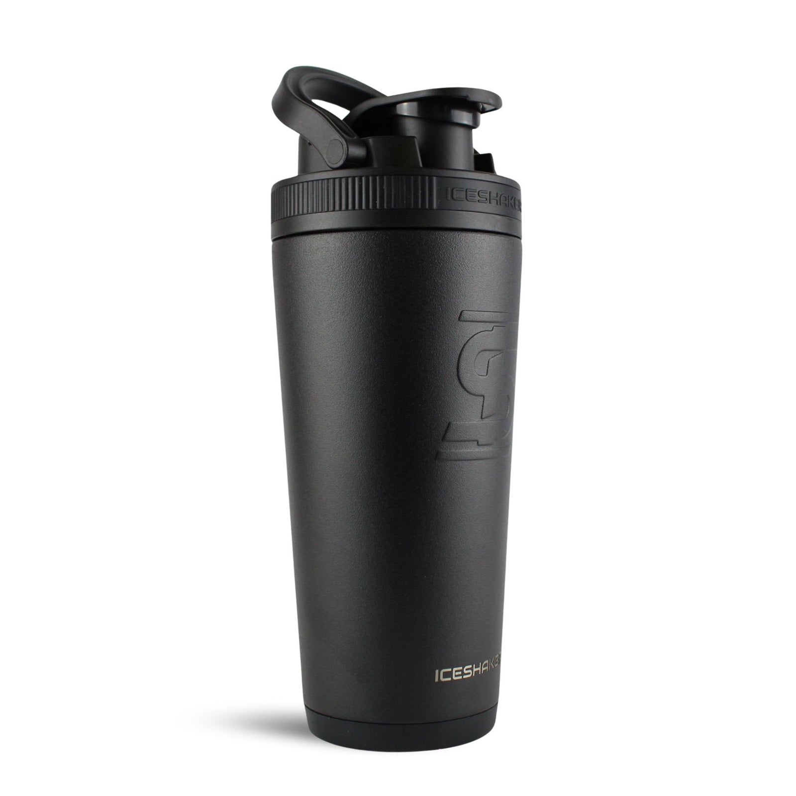 Stainless Steel Protein Shaker Bottle, Black | Ice Shaker