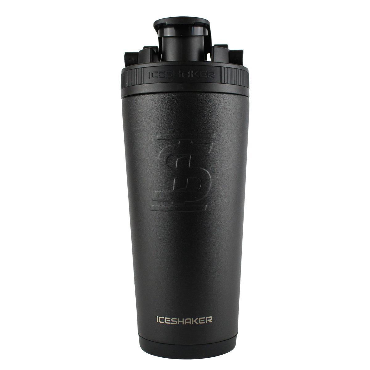 Stainless Steel Protein Shaker Bottle, Black | Ice Shaker