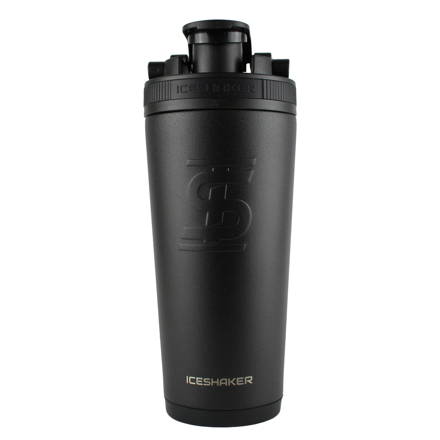 Stainless Steel Protein Shaker Bottle, Black | Ice Shaker