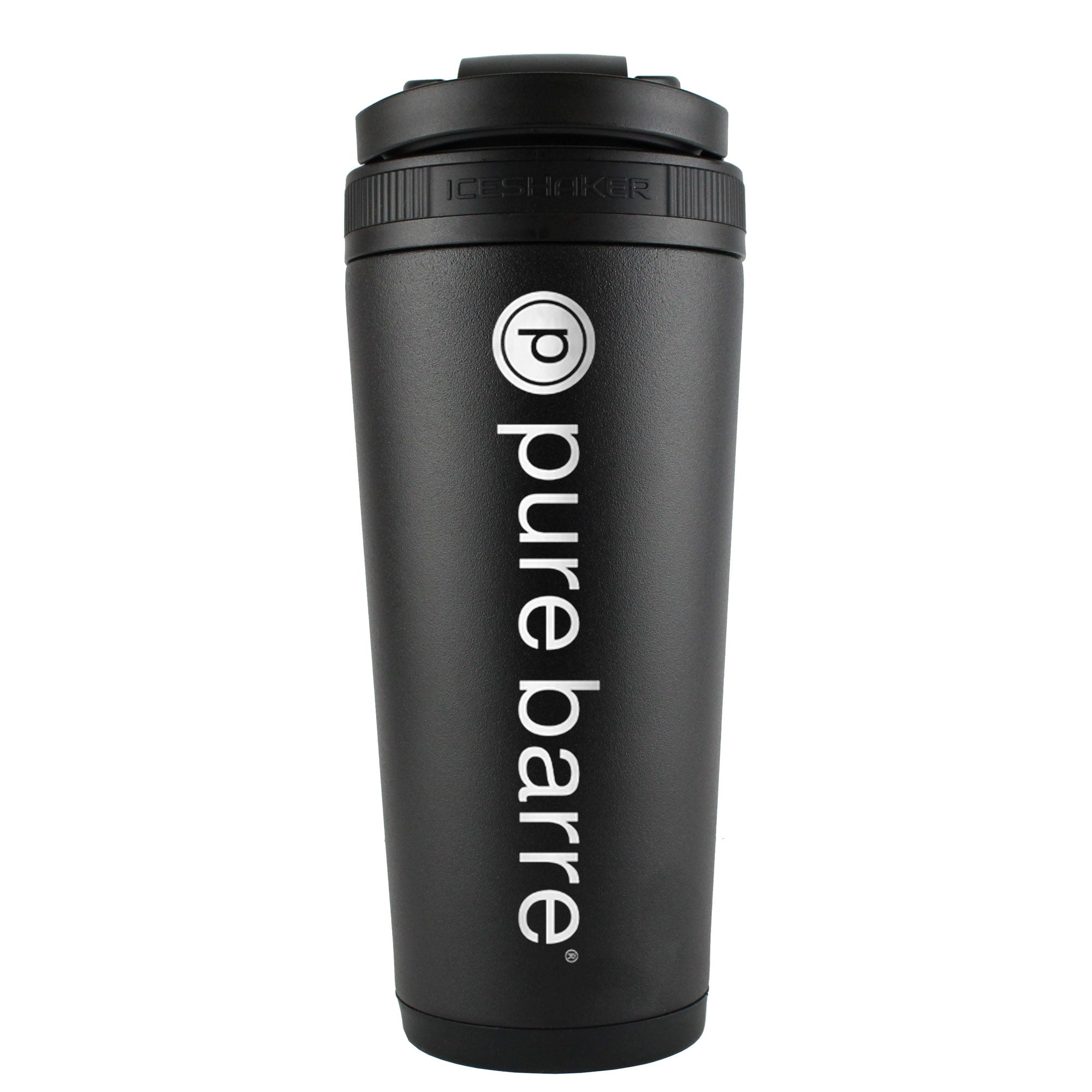 Pure Barre Black 26oz Insulated Shaker Bottle | Ice Shaker