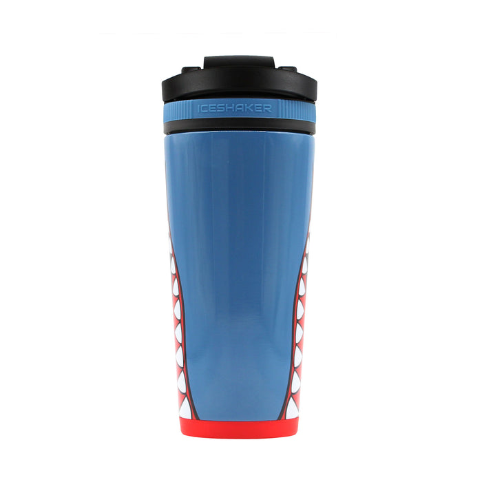 WWII Warhark Blue Bomber Insulated Shaker Bottle | Ice Shaker