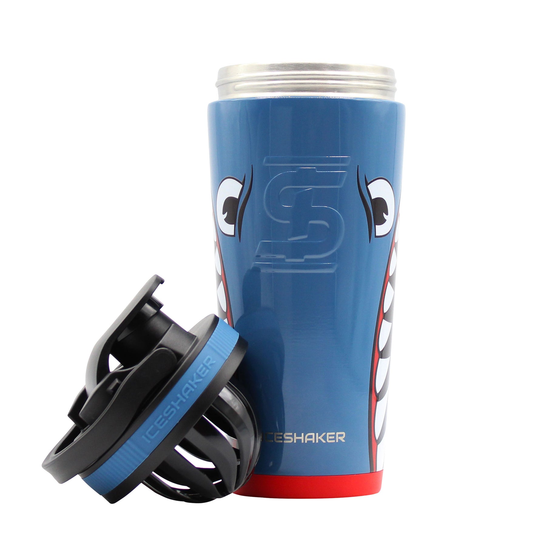 WWII Warhark Blue Bomber Insulated Shaker Bottle | Ice Shaker
