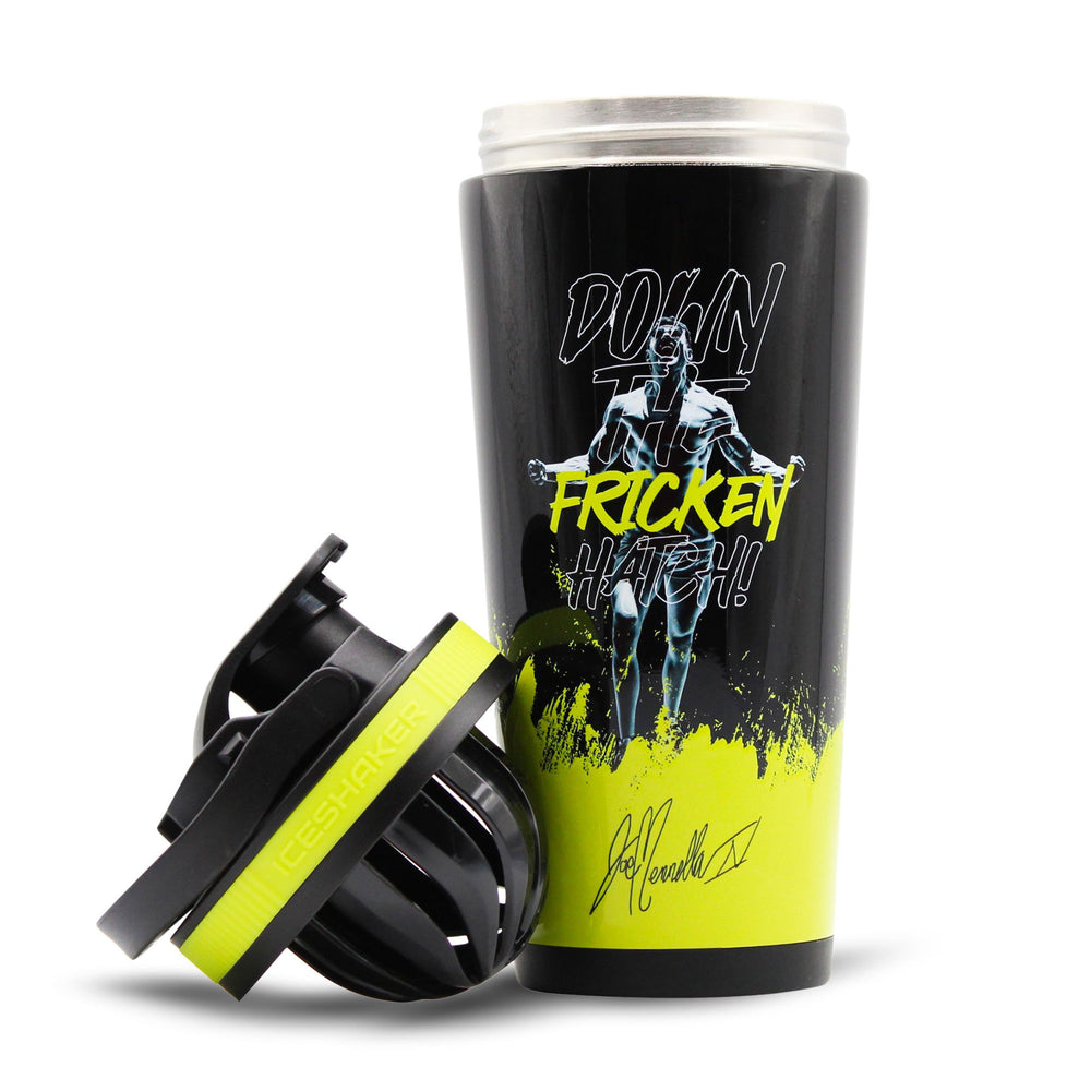 Joe Mennella "Down the Freakin' Hatch" Stainless Steel Shaker Bottle