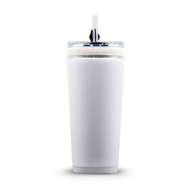 Stainless Steel 26oz Flex Bottle, White | Ice Shaker