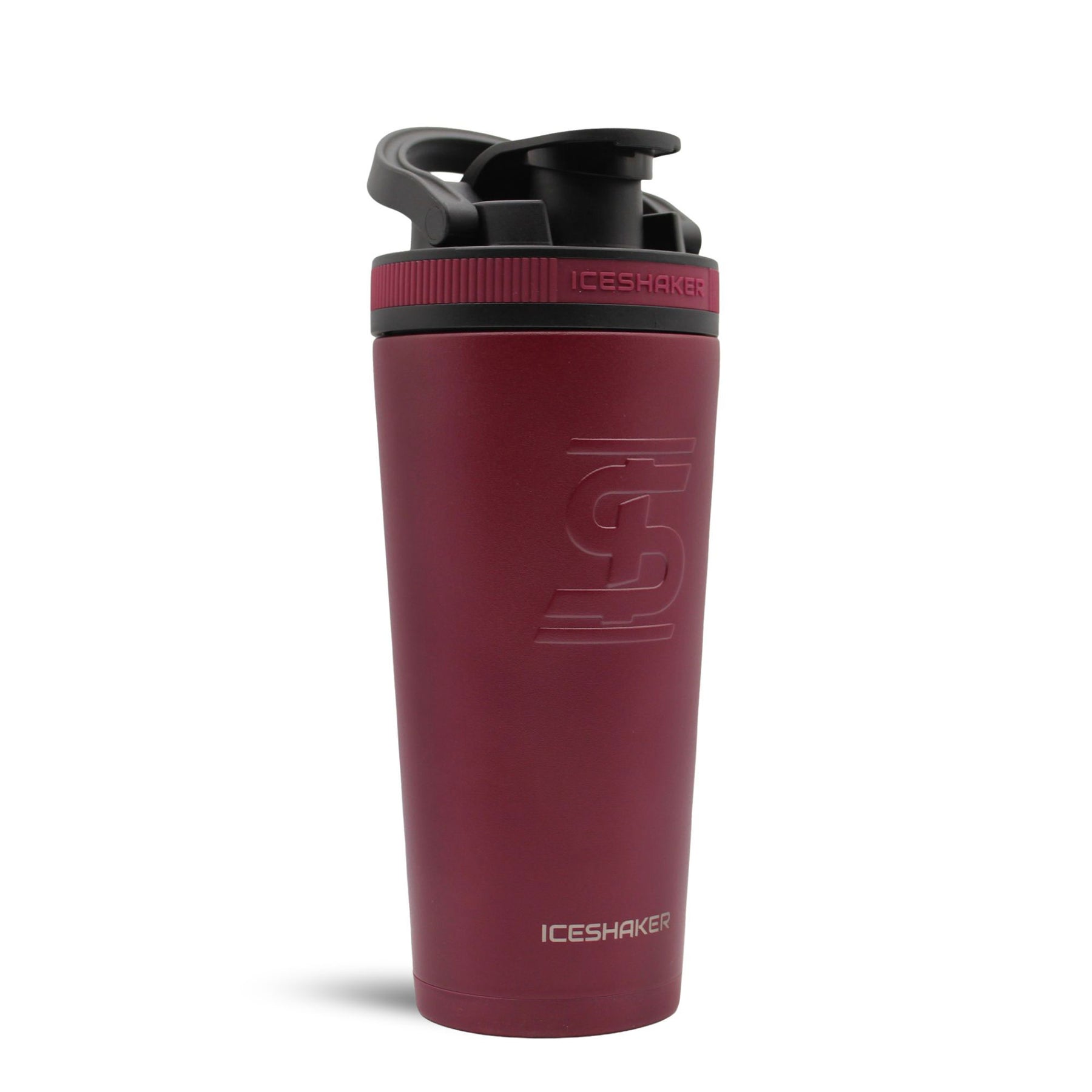 Stainless Steel Protein Shaker Bottle, Maroon | Ice Shaker