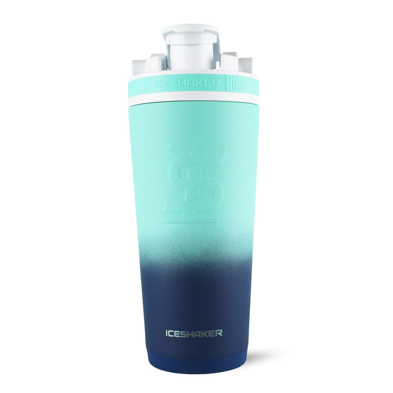 Navy Mint Ombre Stainless Steel Shaker Bottles | As Seen on Shark Tank