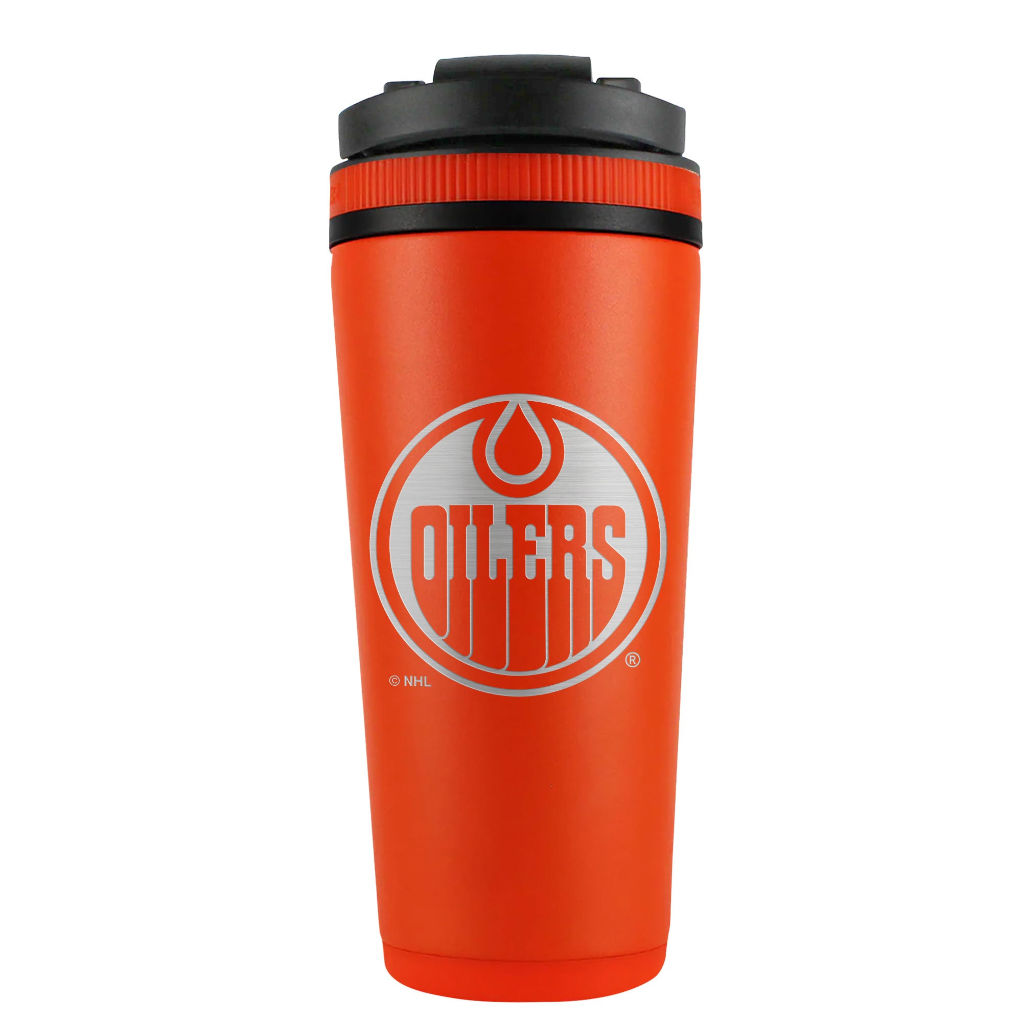 NHL Edmonton Oilers Insulated Shaker Bottle, Orange | ICESHAKER