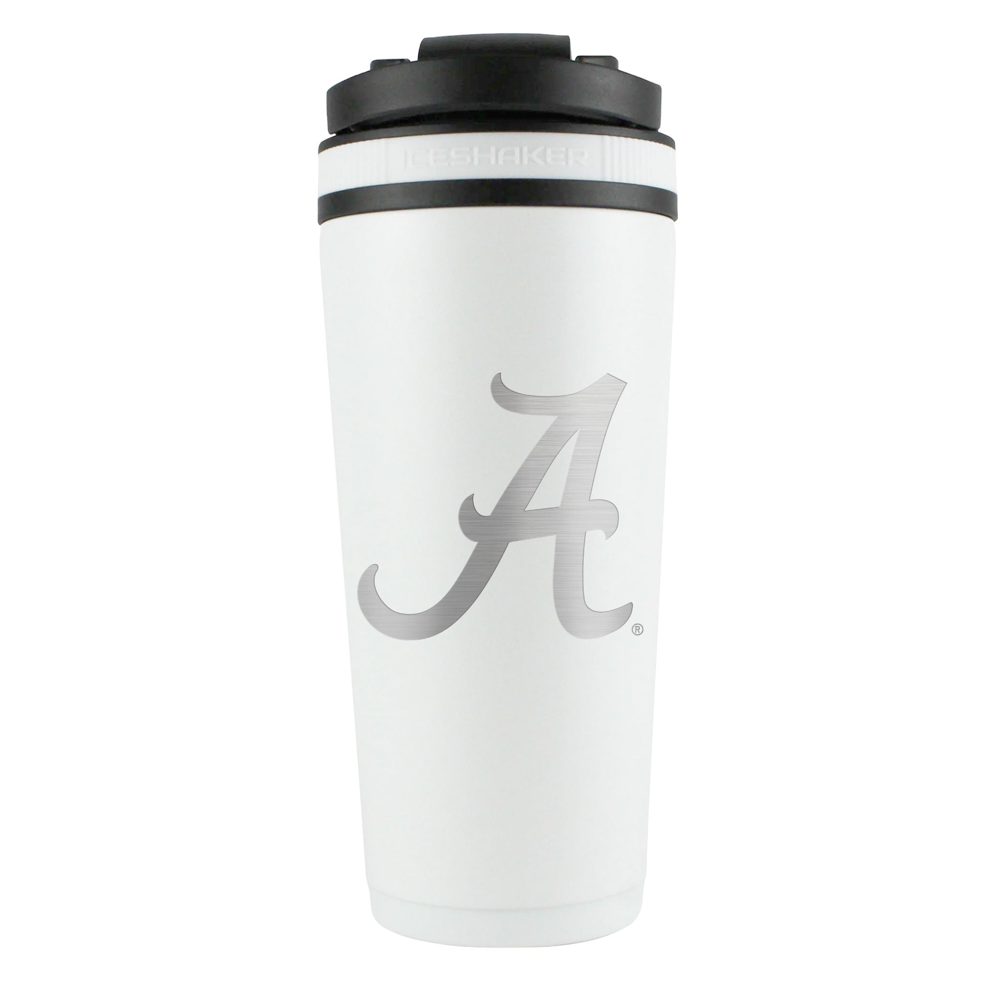 NCAA | White University of Alabama Insulated Ice Shaker | Ice Shaker