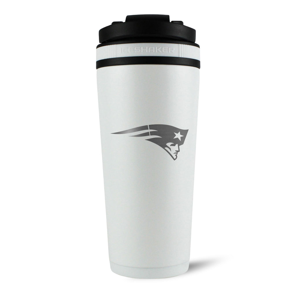 Official NFL New England Patriots White 26oz Insulated Bottle | Ice Shaker