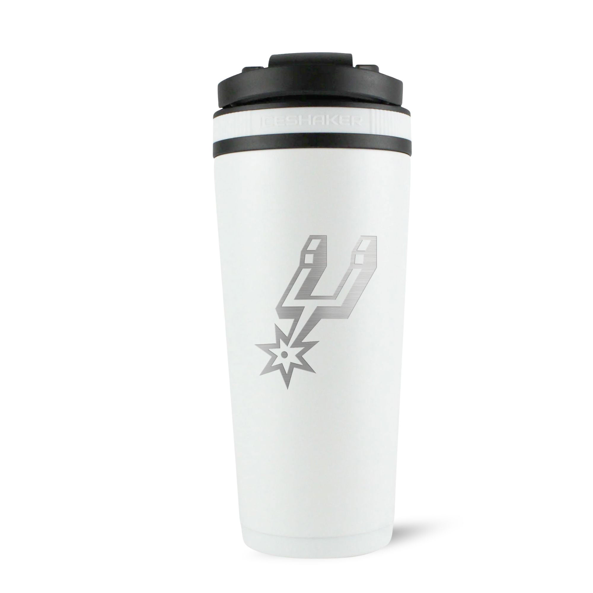 NBA San Antonio Spurs Protein Shaker Bottle, White | Ice Shaker