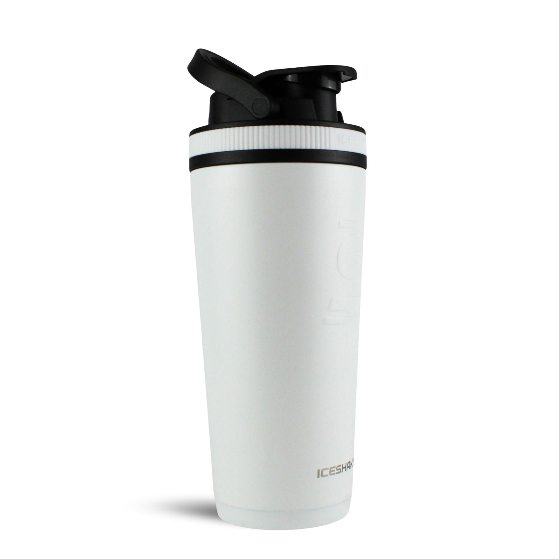 Stainless Steel Protein Shaker Bottle, White, 26oz | Ice Shaker
