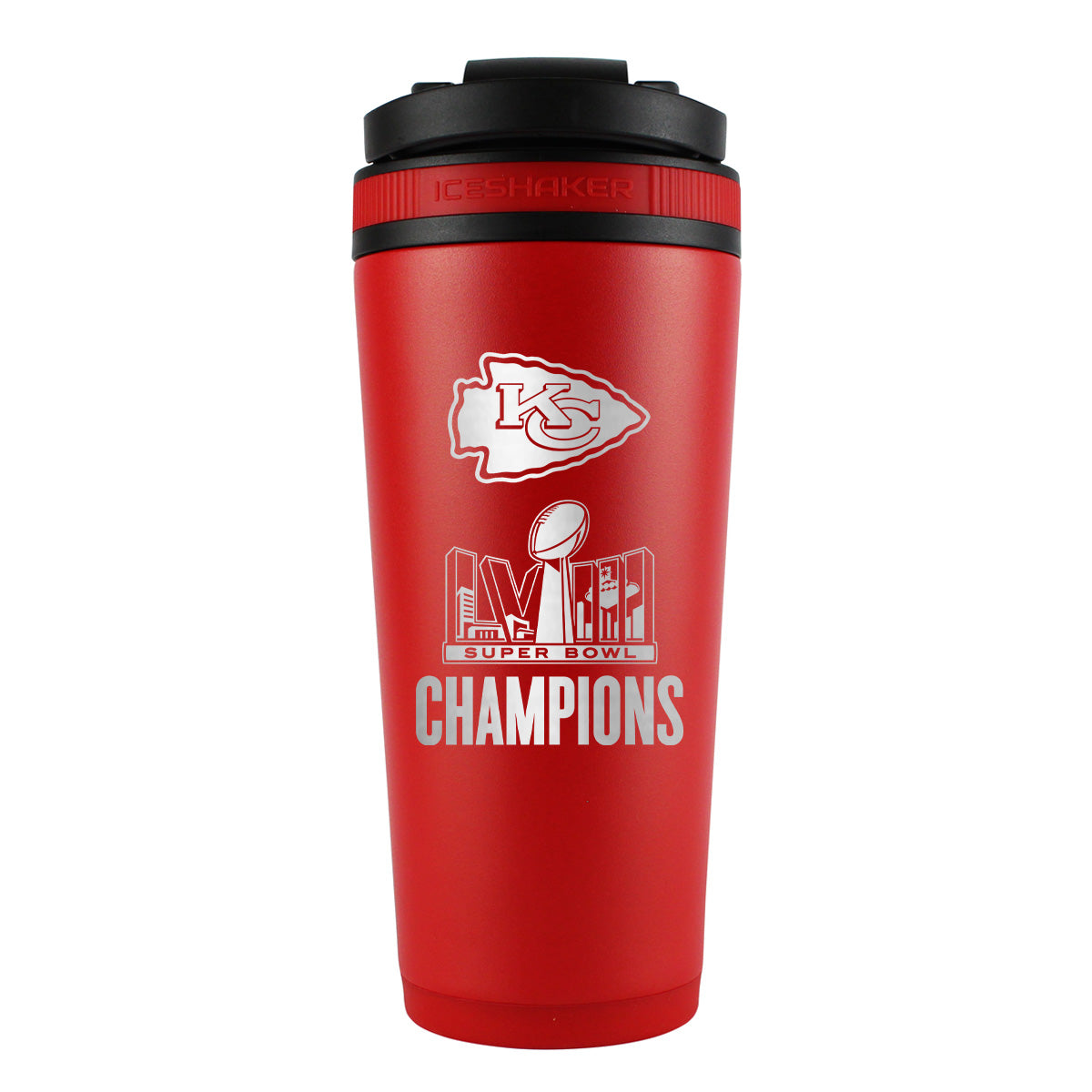 Official NFL Kansas City Chiefs 26oz Insulated Bottle | Ice Shaker