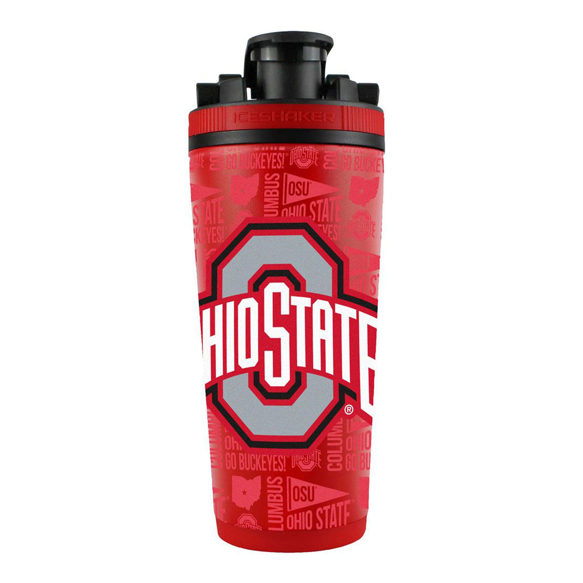 Officially Licensed Ohio State Buckeyes 4D Insulated Shaker Bottle