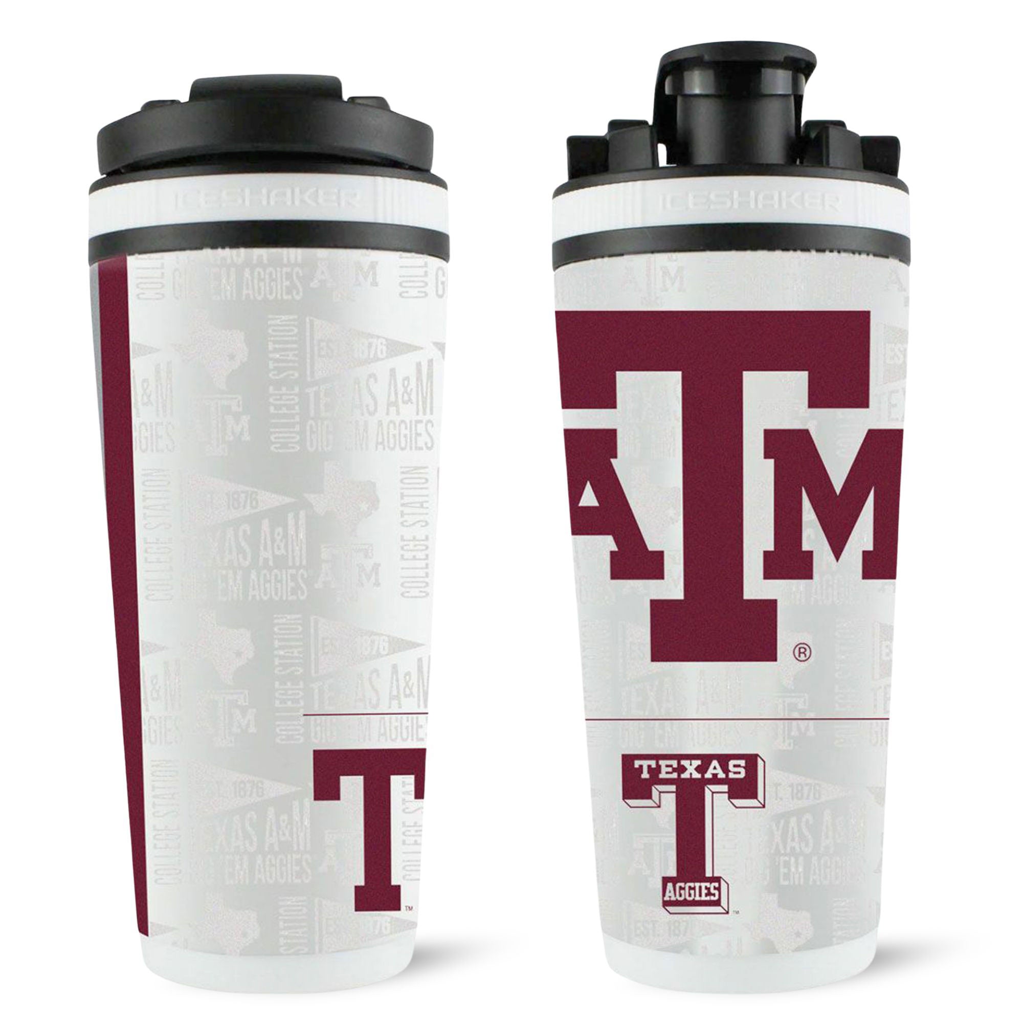 NCAA College Vault: Texas A&M Aggies 4D Insulated Bottle | Ice Shaker