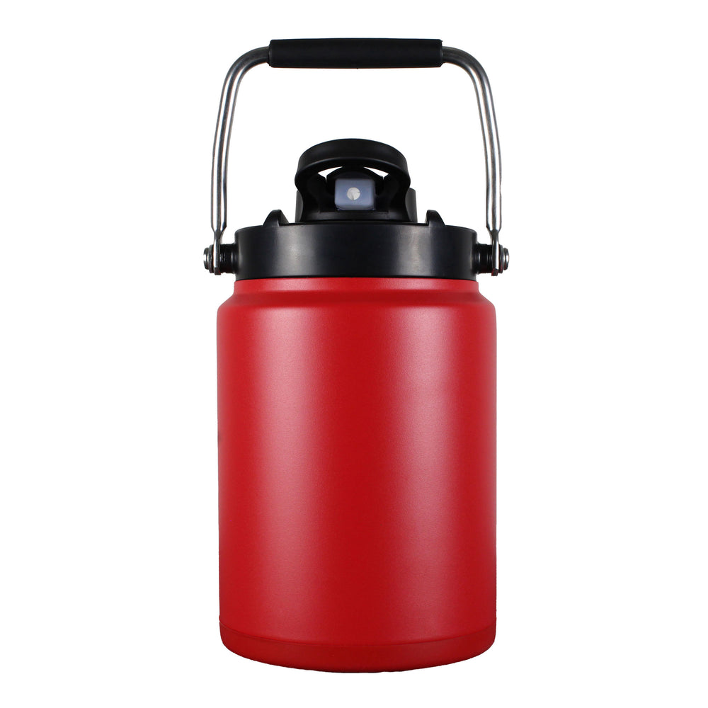 64oz Insulated Half Gallon Jug: Red | Ice Shaker