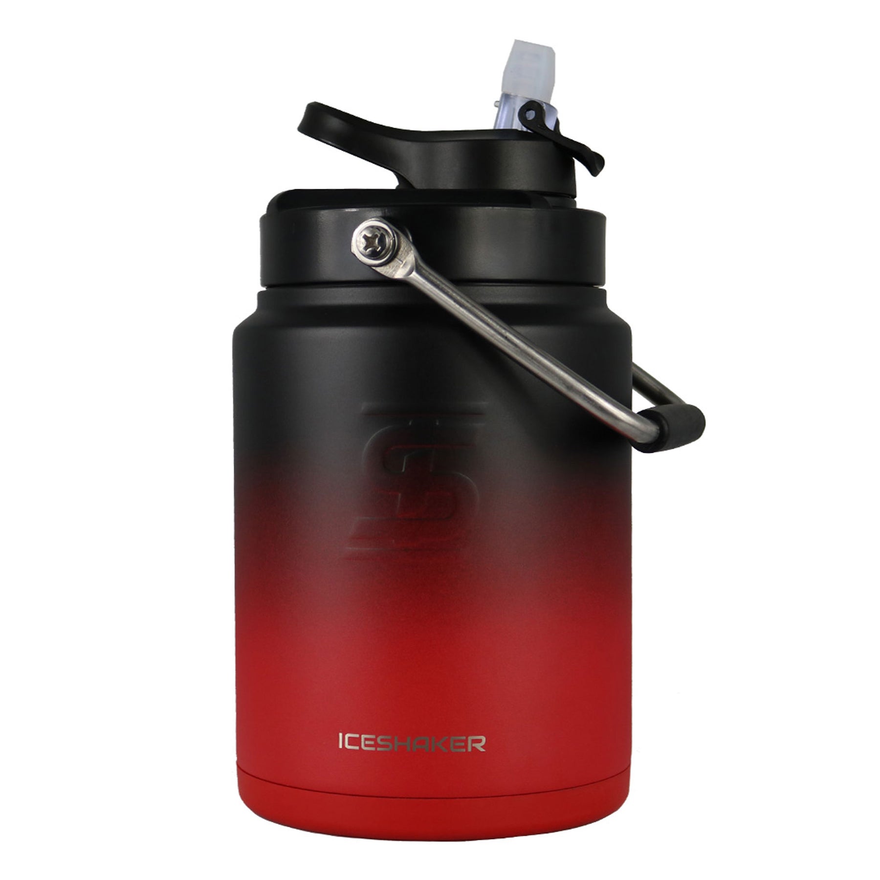 Stainless Steel Half Gallon Jugs, Red Black Ombre | Ice Shaker
