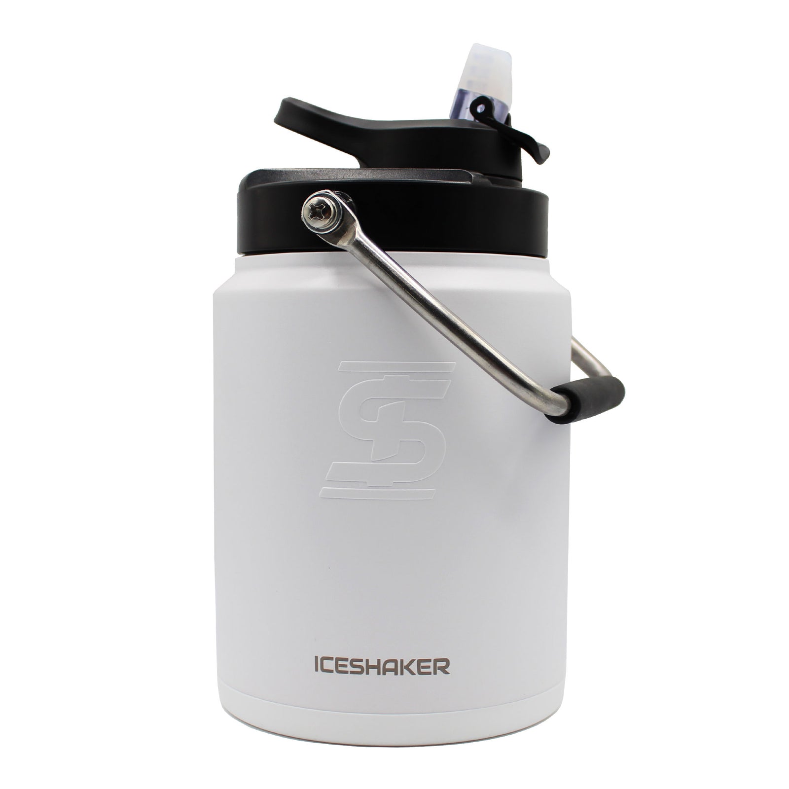 Half Gallon Jug with Silicone Base - White