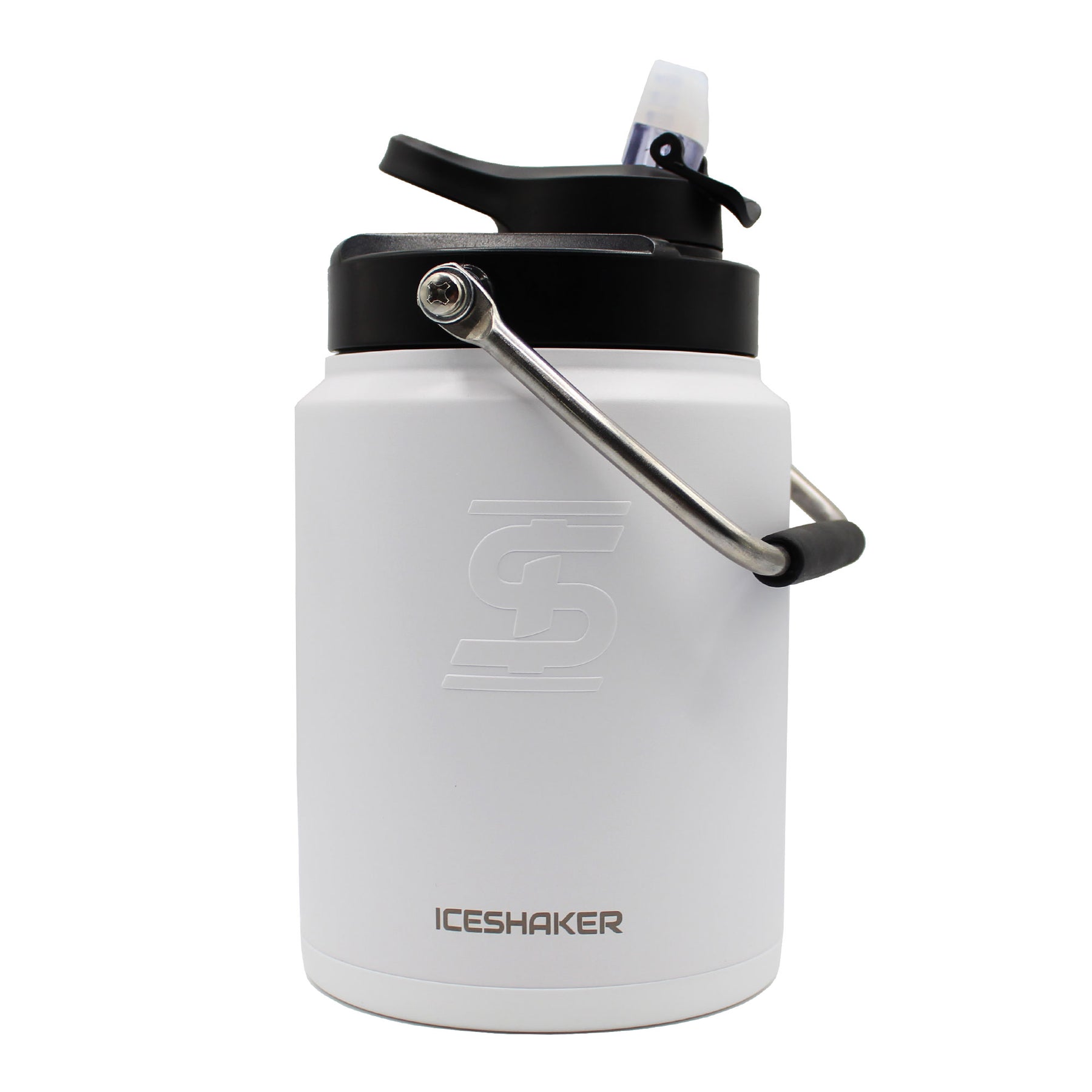 Half Gallon Jug with Silicone Base - White