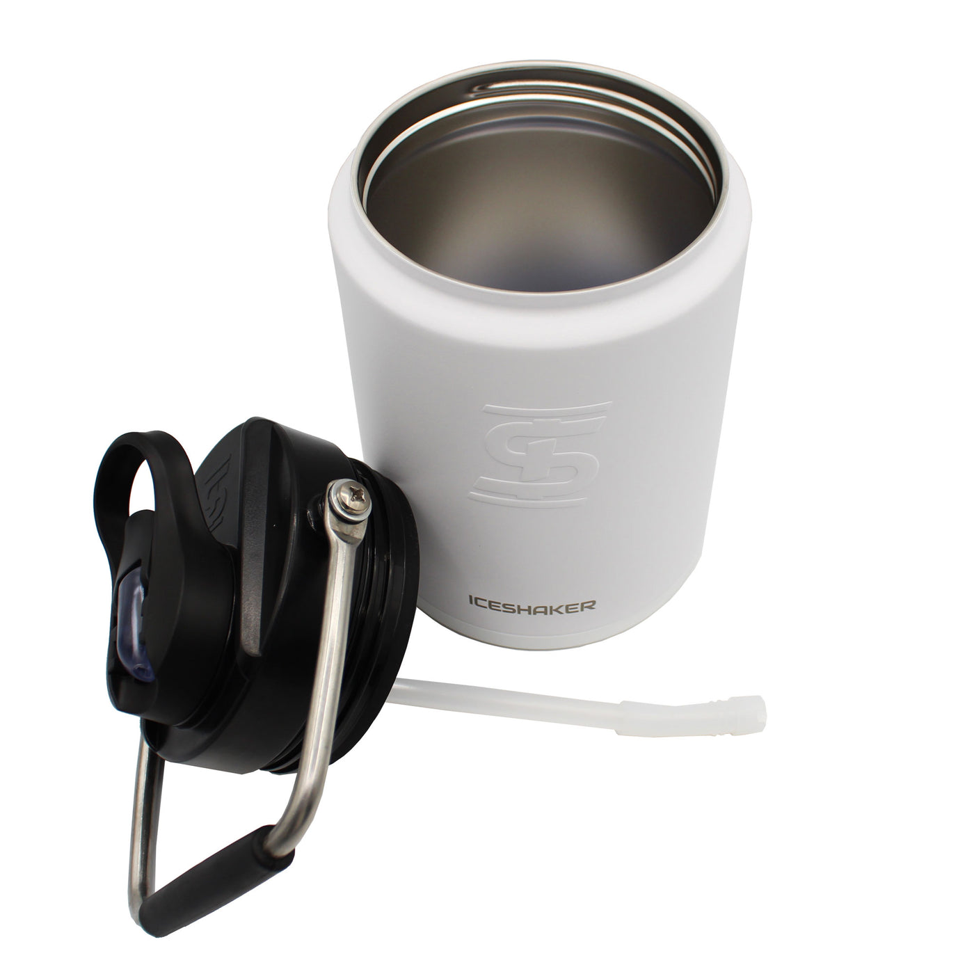 Half Gallon Jug with Silicone Base - White