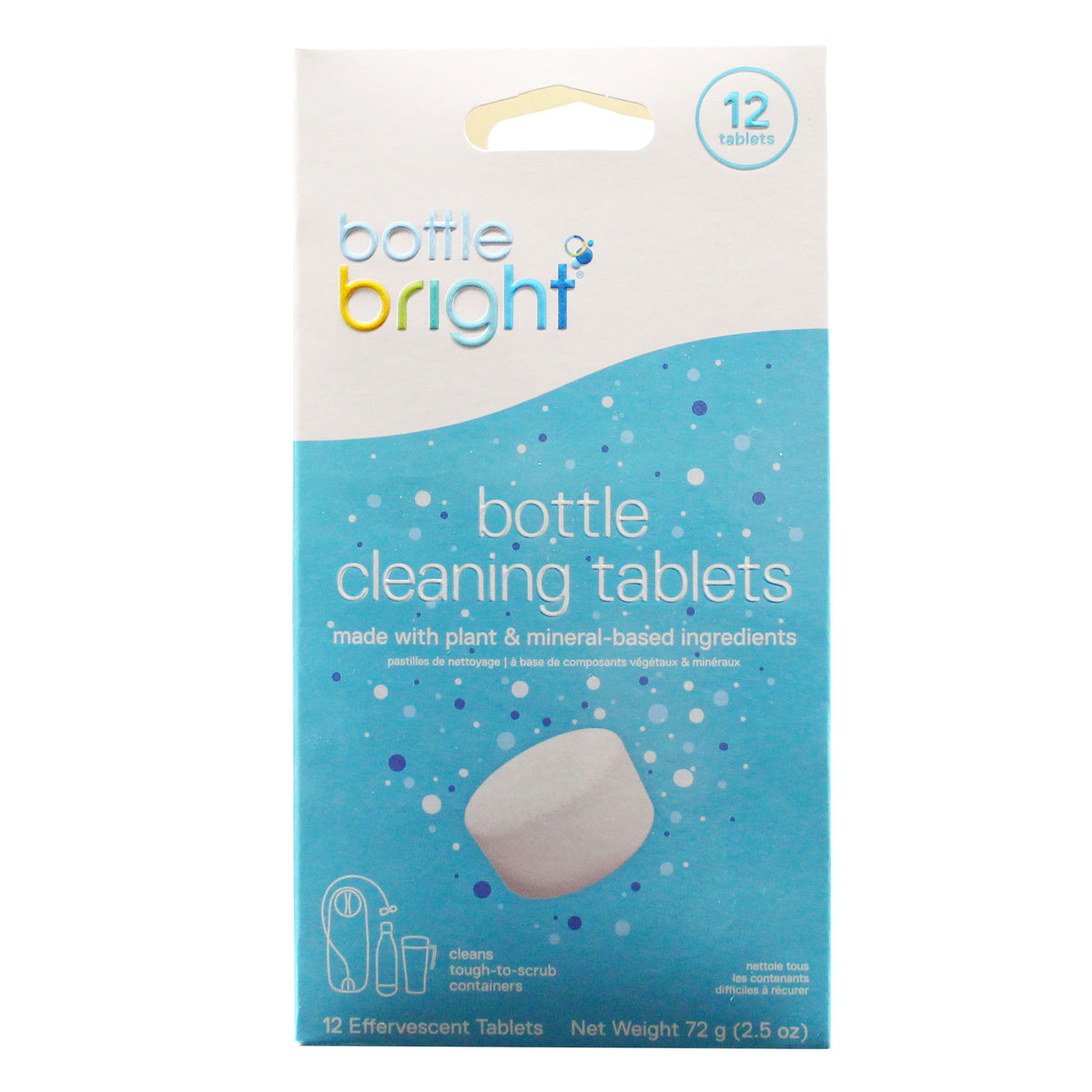 Bottle Bright Stainless Steel Cleaning Tablets 12-Pack | ICESHAKER