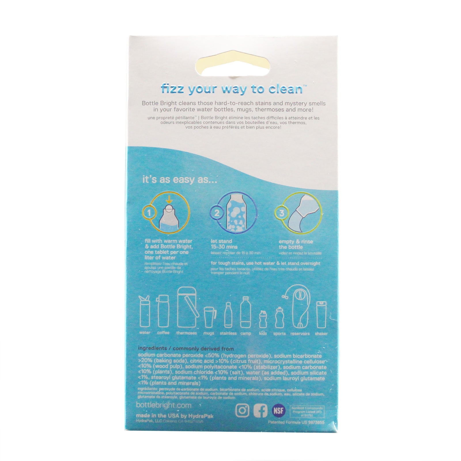 Bottle Bright Stainless Steel Cleaning Tablets 12-Pack | ICESHAKER