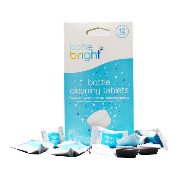Bottle Bright Stainless Steel Cleaning Tablets 12-Pack | ICESHAKER