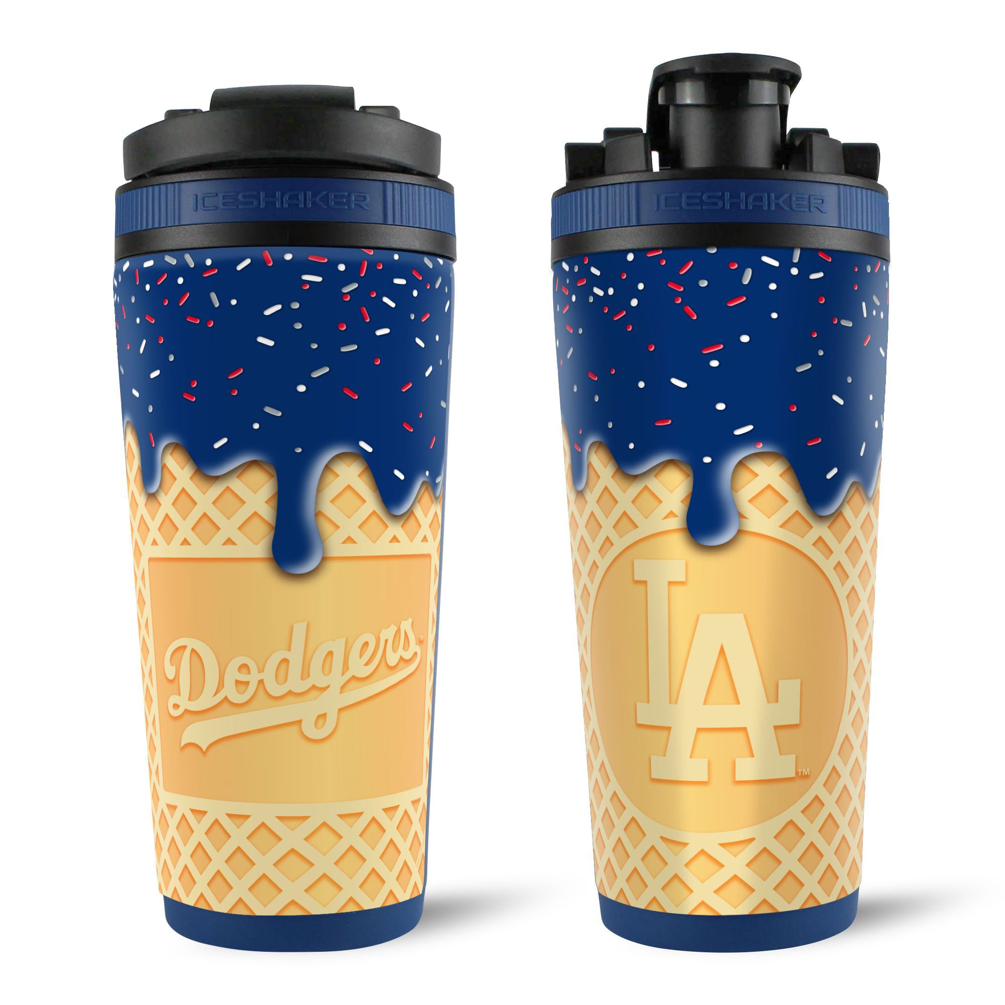Official MLB Los Angeles Dodgers Classic Logo Shaker Bottle | Ice Shaker