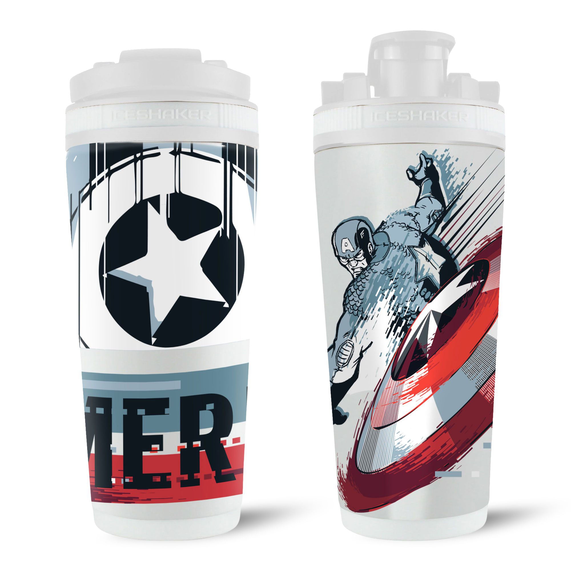 Captain America Shield Throw Stainless Steel Water Bottle | Ice Shaker