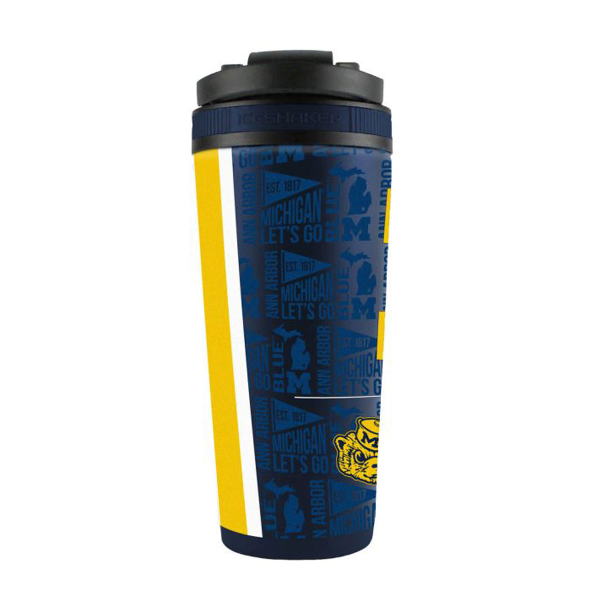 NCAA College Vault: Michigan Wolverines 4D Insulated Bottle | Ice Shaker