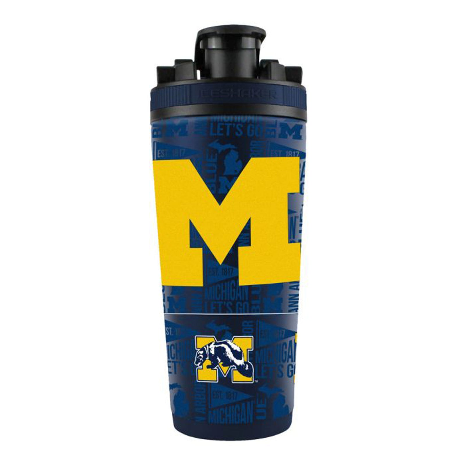 NCAA College Vault: Michigan Wolverines 4D Insulated Bottle | Ice Shaker