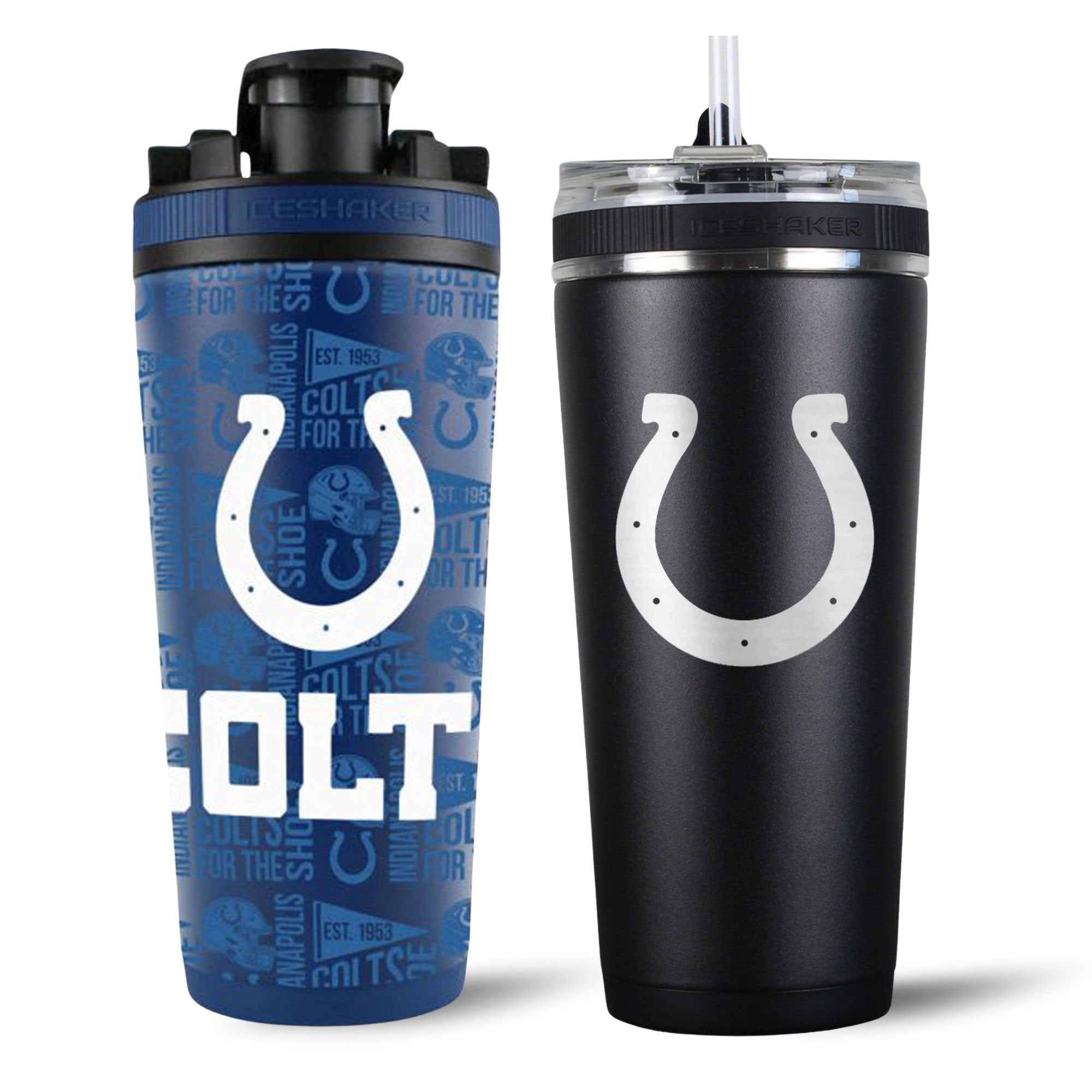 Indianapolis Colts 4D Ice Shaker & Flex Water Bottle Bundle