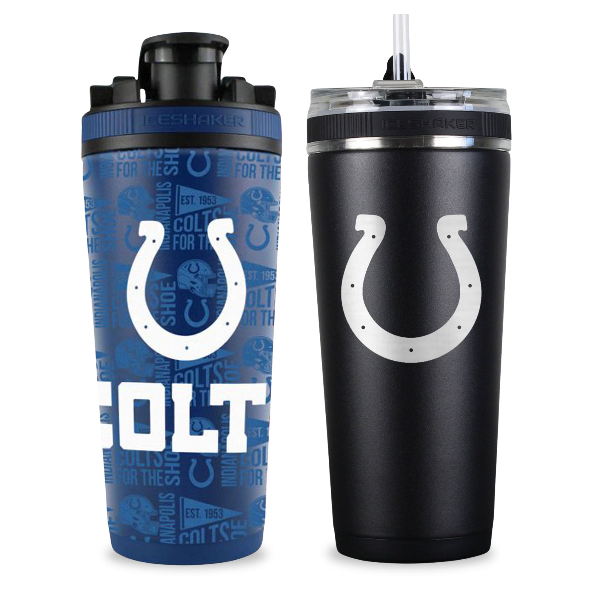 Indianapolis Colts 4D Ice Shaker & Flex Water Bottle Bundle