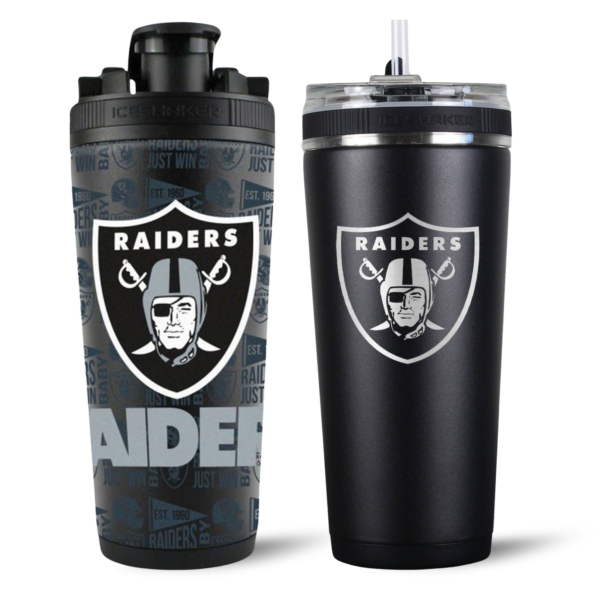 Las Vegas Raiders 4D Ice Shaker & Flex Bottle Bundle | Ice Shaker