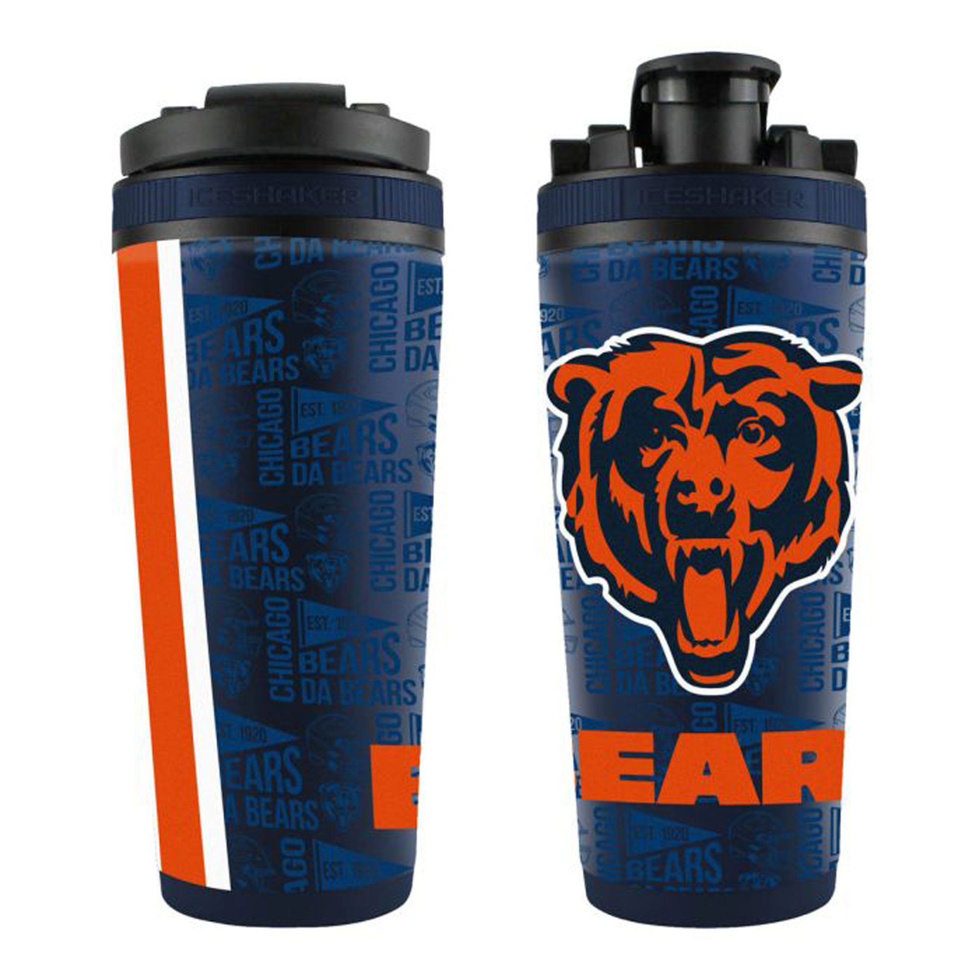Official NFL Chicago Bears 26oz Insulated Bottle | Ice Shaker
