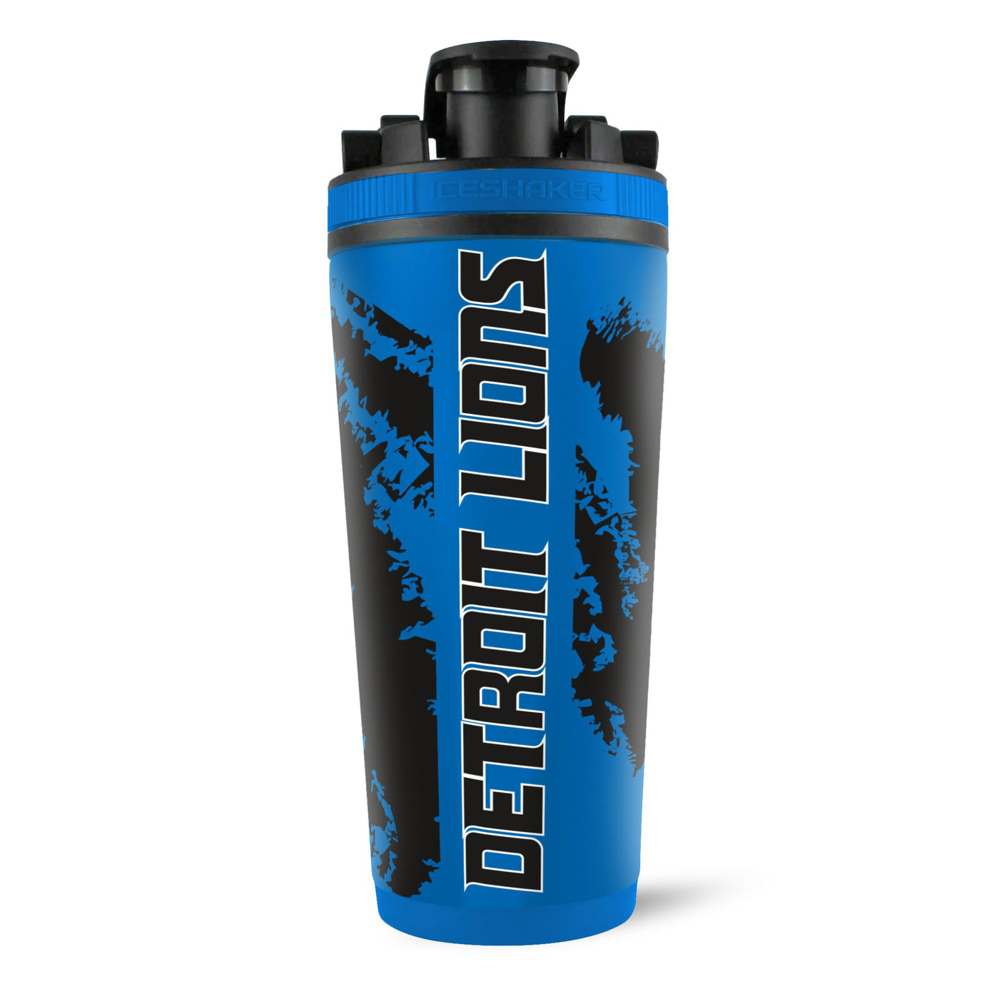 Detroit Lions 4D-Wrapped New Black Lion Shaker Bottle | Ice Shaker