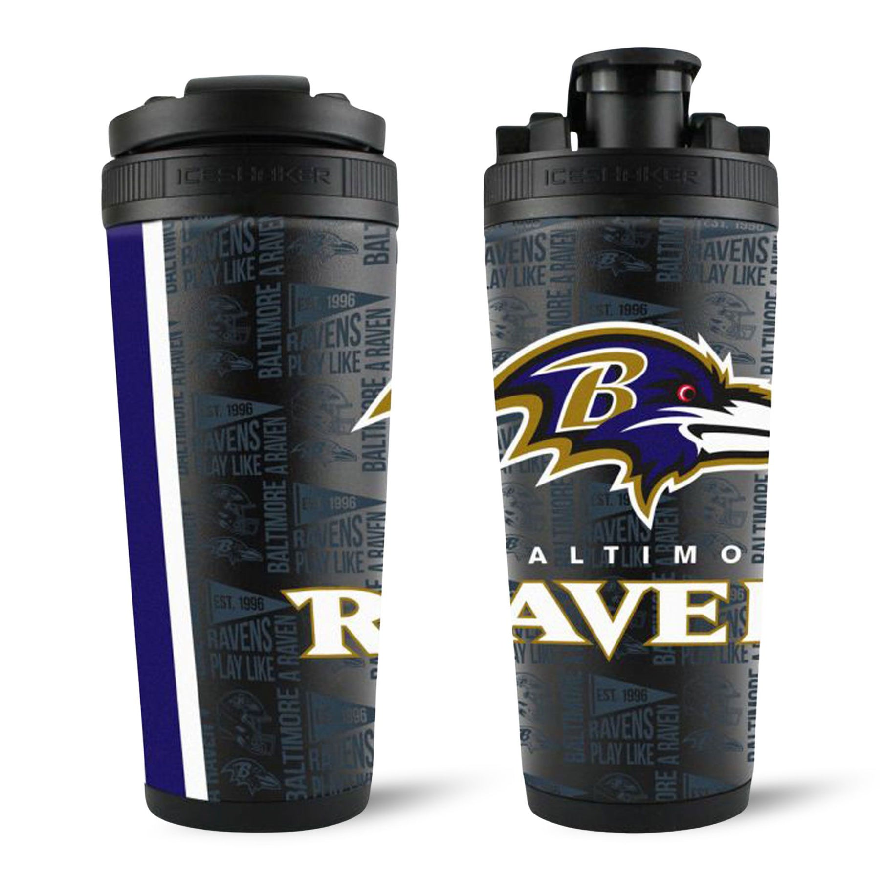 Officially Licensed Baltimore Ravens 4D Shaker Bottle | Ice Shaker