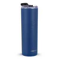 Insulated Stainless Steel Skinny Water Bottle - Navy | Ice Shaker