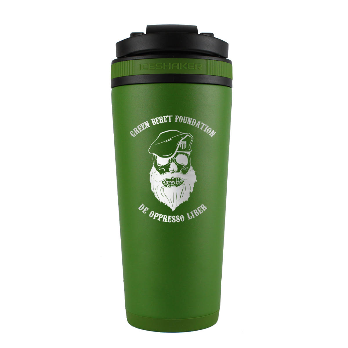 FitOps Custom Black 26oz Insulated Shaker Bottle | Ice Shaker